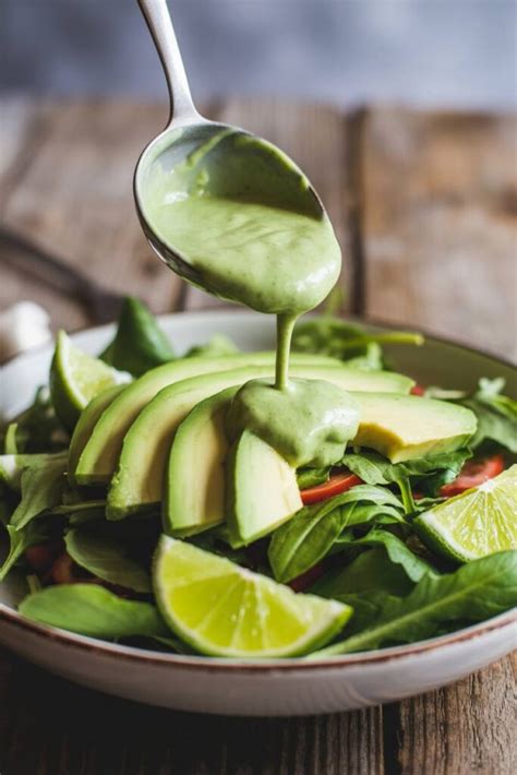 Flavorful Avocado Salad Dressing Recipe Creamy Tangy And