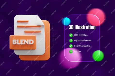 Premium Psd Blend File 3d Icon Or Blend File 3d Icon Illustration