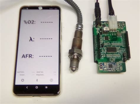Wideband Lambda Sensor Control Shield For Arduino With Integrated