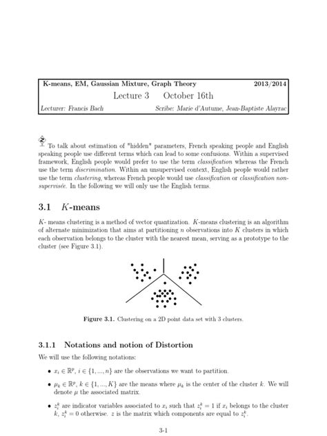 Lecture 3 Download Free Pdf Cluster Analysis Theoretical Computer Science