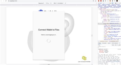 login loading modal overlaps the logo · issue 1510 · chainsafe ui