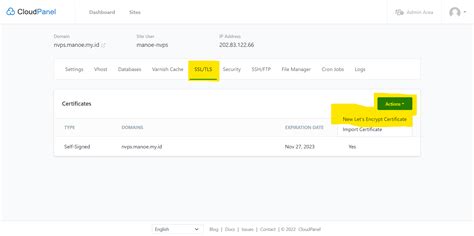 Instalasi Cloudpanel Di Nat Vps Natvps Id