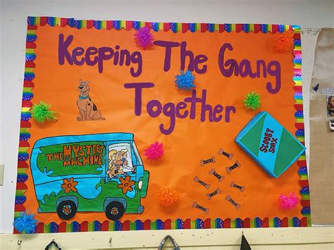 Keeping The Gang Together” Scooby Doo Bulletin Board Scooby Doo Halloween Scooby Doo Birthday