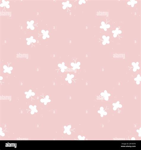 Butterfly Seamless Pattern Repeating Cute Hand Drawn Butterflys Background Repeated Modern