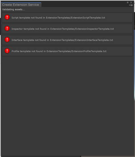 Extensiontemplates Folder Missing In Unity Release Package · Issue 4940 · Microsoft