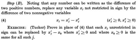 Optimization Transforming Unrestricted Variable In Linear Programming