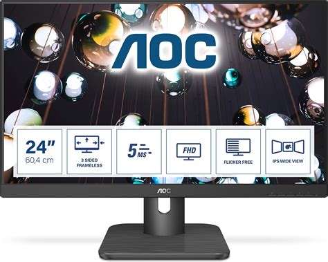 AOC Inch LED Monitor With VGA Port HDMI Port Display Port E Q Black Amazon In