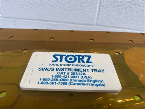Karl Storz Endoscopy Sinus Instrument Tray Cat 39312a For Sale