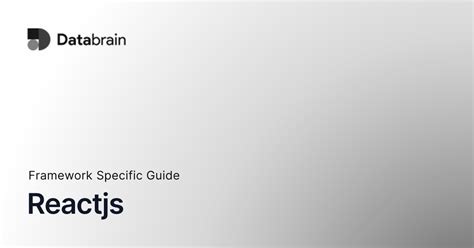 Reactjs Databrain