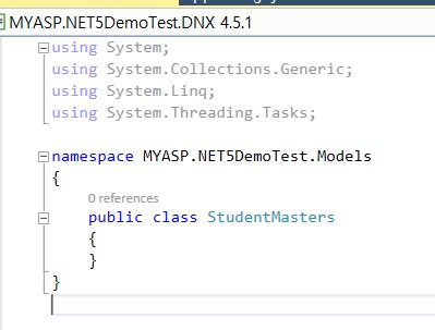 ASP NET 5 CRUD Using Scaffolding And Entity Framework