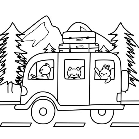 어린이를 위한 색칠 공부 페이지 프리미엄 벡터