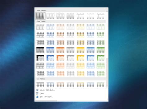 how to format microsoft word tables using table styles ultimate guide