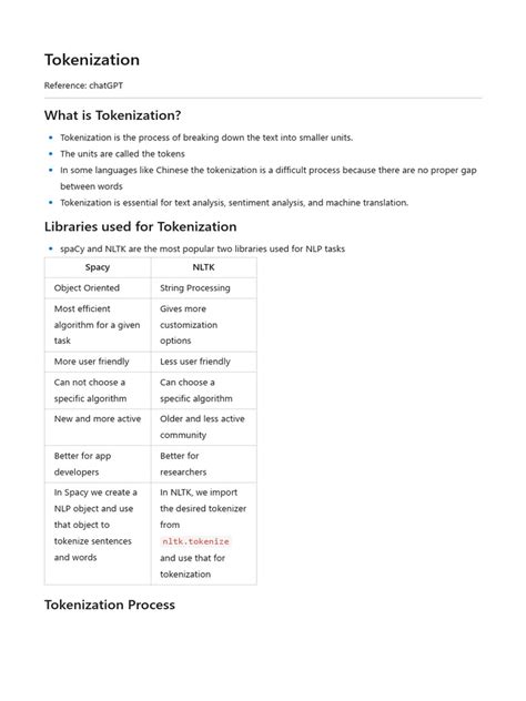 tokenization pdf algorithms usability