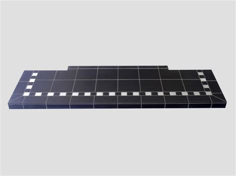 Black And White Quarry Tiled Hearth