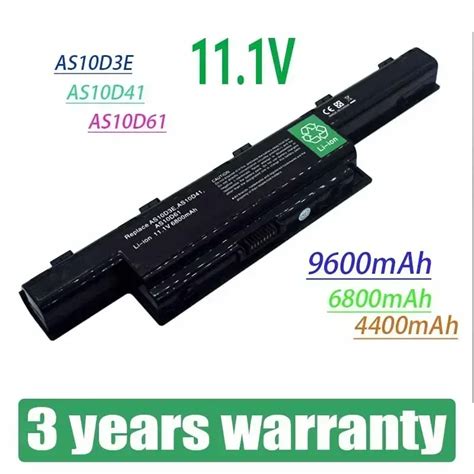 New Laptop Battery For Acer Aspire V3 5741 5742 5750 5551g 5560g 5741g
