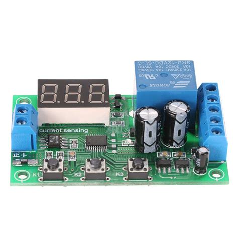 0 10a Dc Current Detection Sensor Module Delay Time Relay Control
