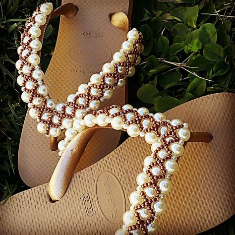 Chinelo Decorado Com Pérolas No Elo7 Gislene Silva 953269