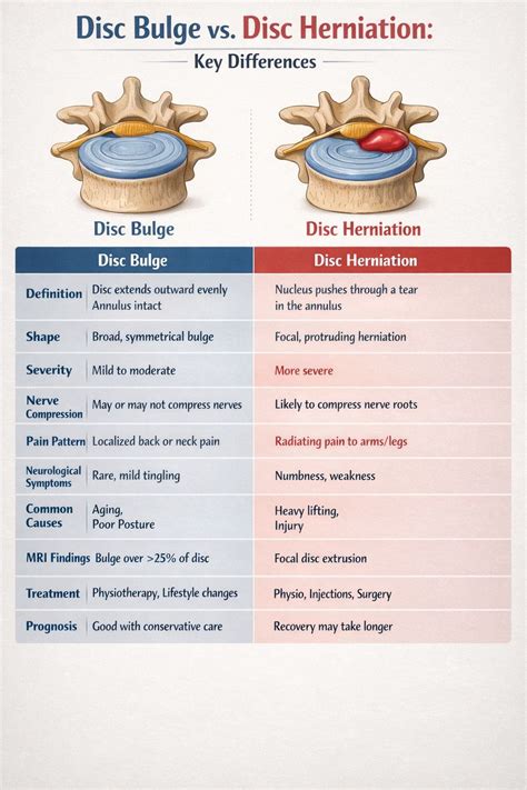 Difference Between Disc Bulge And Disc Herniation 1 Definition Disc