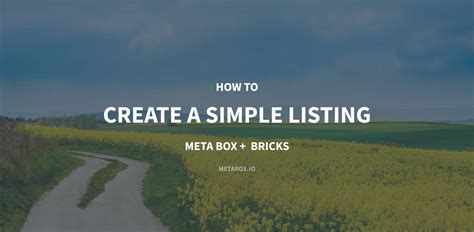 How To Create A Simple Listing Using Meta Box And Wp Grid Builder
