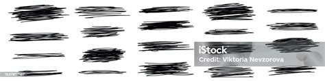 낙서가 해치 라인을 그렸습니다 크로스해칭 텍스처 컬렉션입니다 낙서 연필 질감 벡터 격리 그림 개체 그룹에 대한 스톡 벡터 아트 및 기타 이미지 Istock