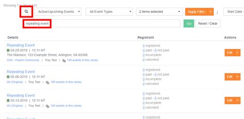 Repeating Events Higher Logic