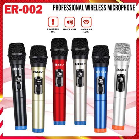 Jual Mic Karaoke Microphone Wireless Tanpa Kabel MIC MIC ERRLY ER Single ER Dual Digital