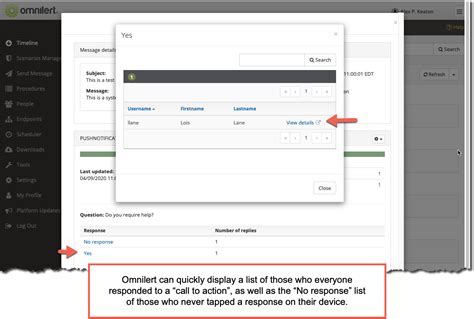 App Endpoint Sending A Message Omnilert