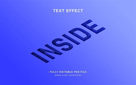 Premium Psd Hole Text Effect