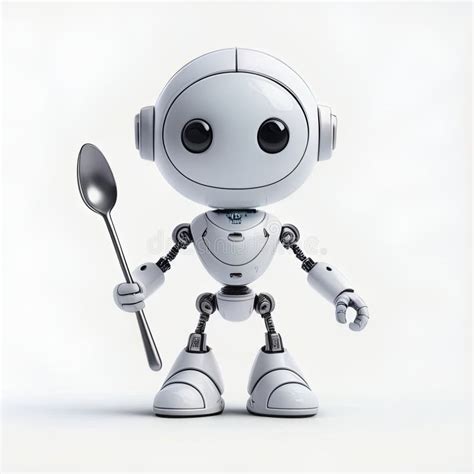 Robot Kitchen Assistant Stock Illustration Illustration Of Android