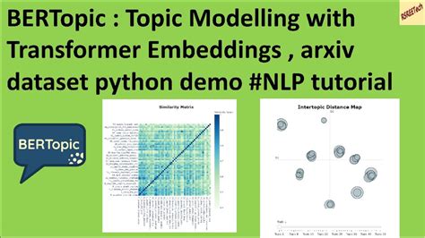 Bertopic Topic Modelling With Transformer Embeddings Arxiv Dataset Python Demo Nlp