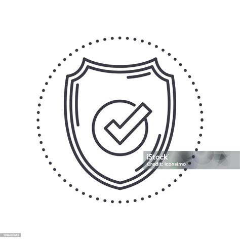 사이버 보안 아이콘 선형 격리 된 그림 얇은 선 벡터 웹 디자인 기호 흰색 배경에 편집 가능한 스트로크와 개요 개념 기호 개념에