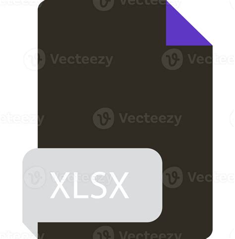 Xlsx File Extension Icon Crisp Corners Grey Colors 57325888 Png