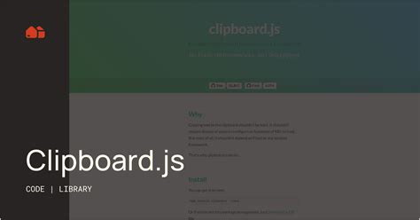 Clipboard Js Library No Code Supply Co