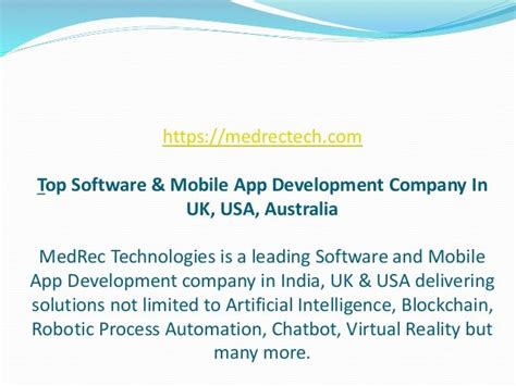 Medrec Technologies Software Company Pdf
