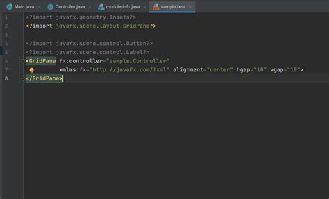Solved I Need All The Code In Fxml So I Need All The