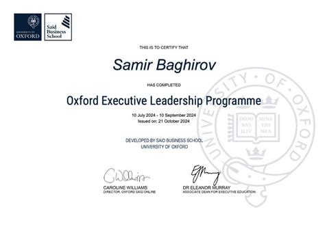 Samir R Baghirov On Linkedin Universityofoxford Pashaholding