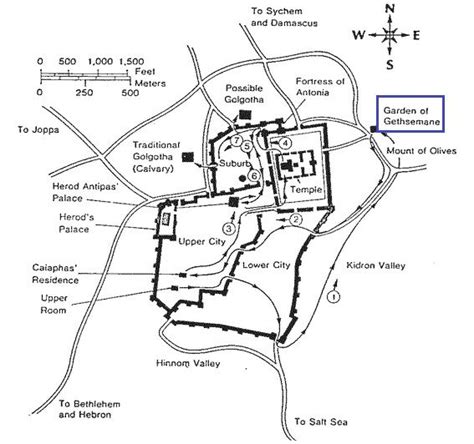 Jesus At The Garden Of Gethsemane Map 3 Gardens Pinterest Gardens The Ojays And Jesus