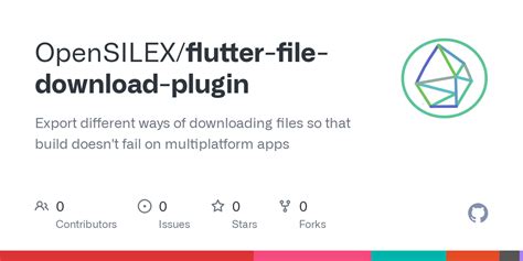 Github Opensilexflutter File Download Plugin Export Different Ways