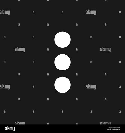 Three Vertical Dots Menu Dark Mode Glyph Ui Icon Stock Vector Image And Art Alamy