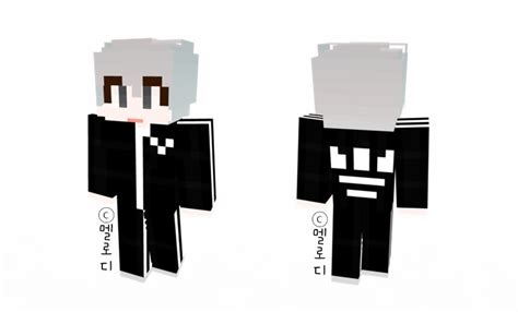 마인크래프트 남자스킨 아디다스 검정 소년 스킨 네이버 블로그