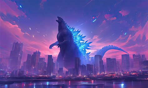 Godzilla Illustration Art Wallpaper 4k For Desktop Id12410