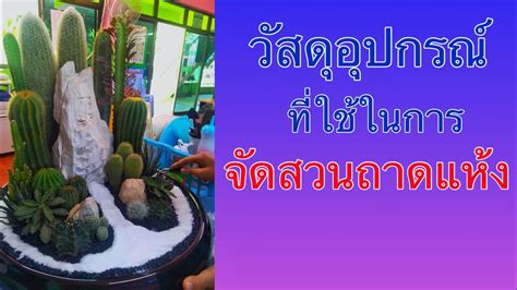 อุปกรณ์ที่ใช้จัดสวนถาดแห้ง Youtube