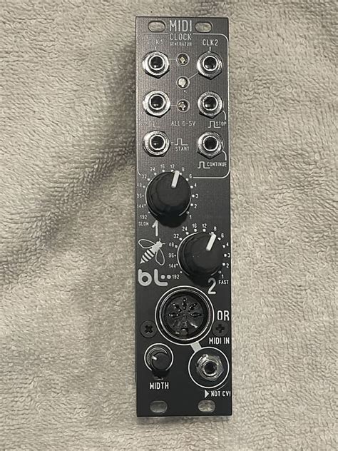 Blue Lantern Midi To Pulse Clock Eurorack Module 2023 Black Reverb