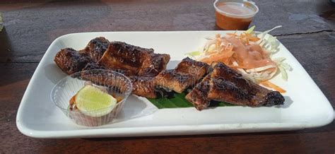 Fried Eel Food Dish Ready To Eat Stock Image Image Of Seafood