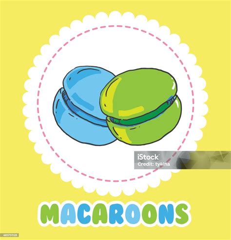 달콤한 녹색 및 파랑 프랑스 마 카 롱 케이크입니다 비스킷 디저트 0명에 대한 스톡 벡터 아트 및 기타 이미지 0명 다양 러시아 Istock