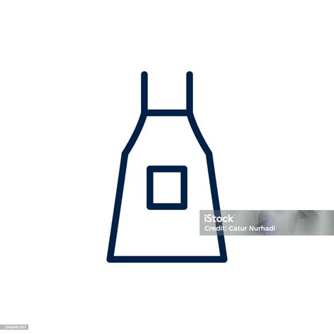 흰색 배경에 격리 된 앞치마 아이콘 디자인 벡터 일러스트레이션 0명에 대한 스톡 벡터 아트 및 기타 이미지 0명 가사 집안일 가정용 장비 Istock