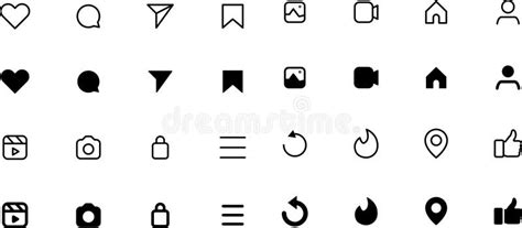 Social Media Generic Reaction Icons Set Social Media Dating Icons