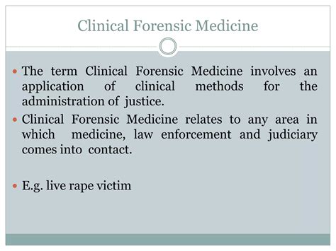 1 Introduction To Forensic Medicine And Its Branchespptx