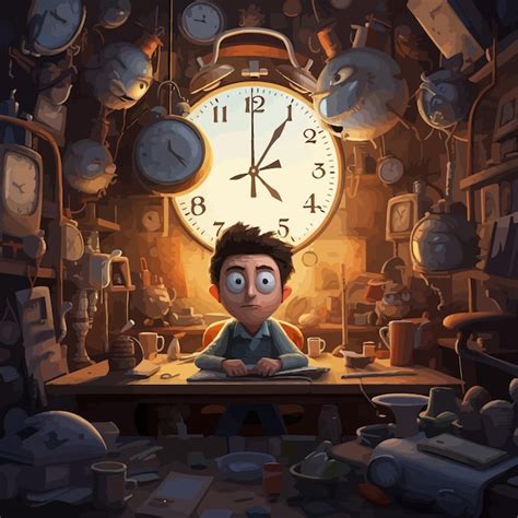 Premium Vector Dailyroutinewithtimeandcartooncharacters