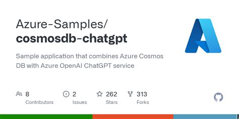 GitHub Azure Samples Cosmosdb Chatgpt Sample Application That